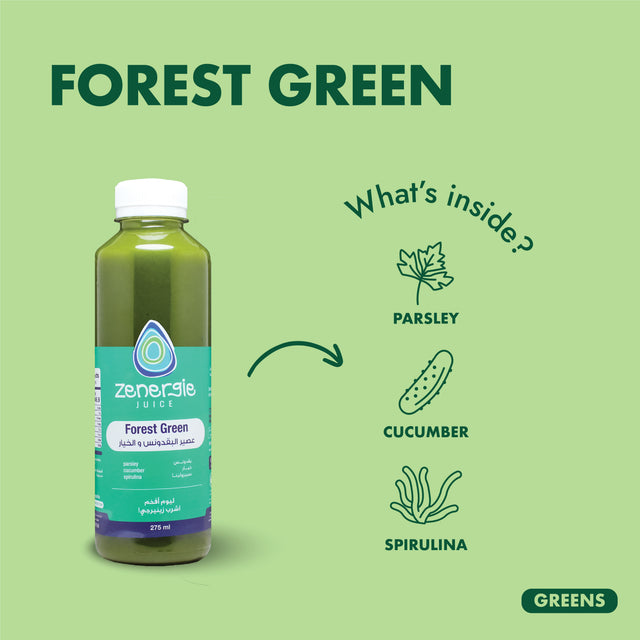 Forest Green, Healthy food & Juices online by Zenergie